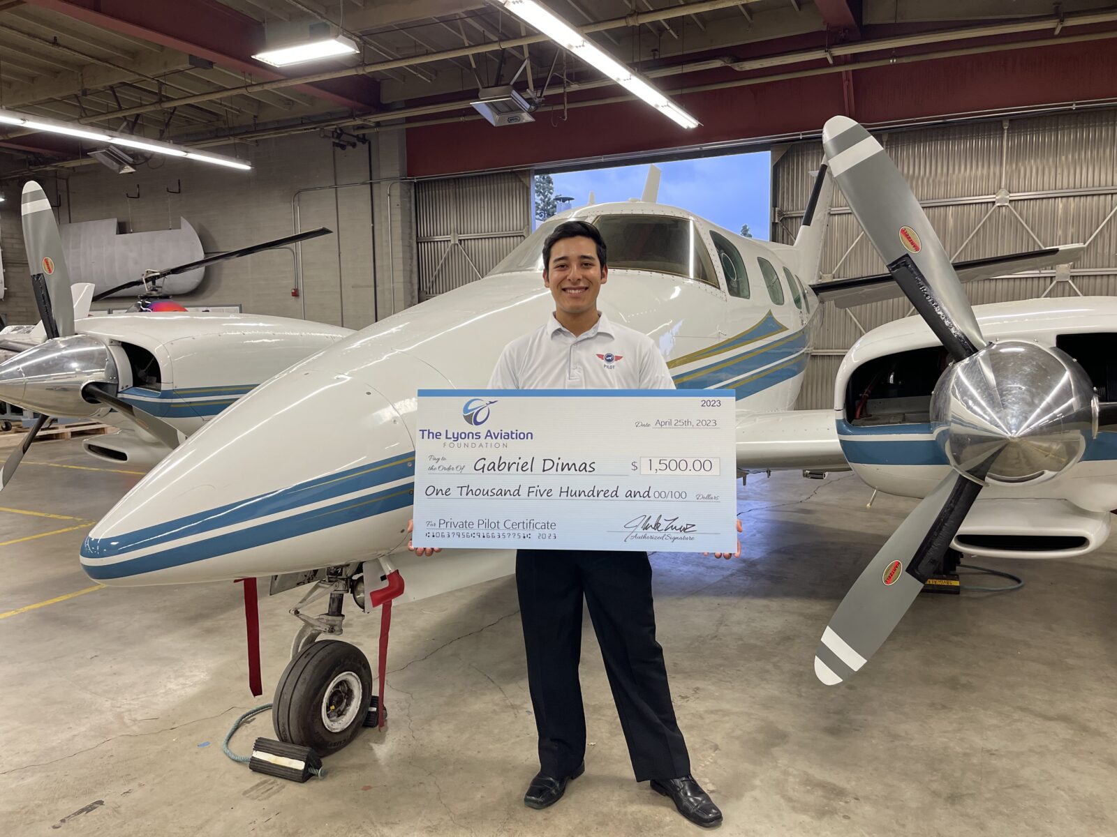 Gabriel Dimas - The Lyons Aviation Foundation